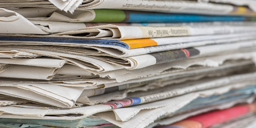 Upphämtning och återvinning av tidningar