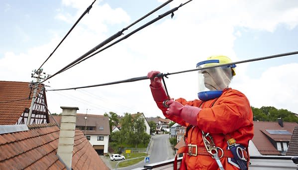 Isolierung einer Niederspannungs-Freileitung - Netze BW GmbH
