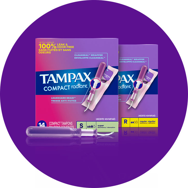 Tampax Radiant 🔥 FIVE (5) Tampax Pocket Radiant Tampons For ONLY