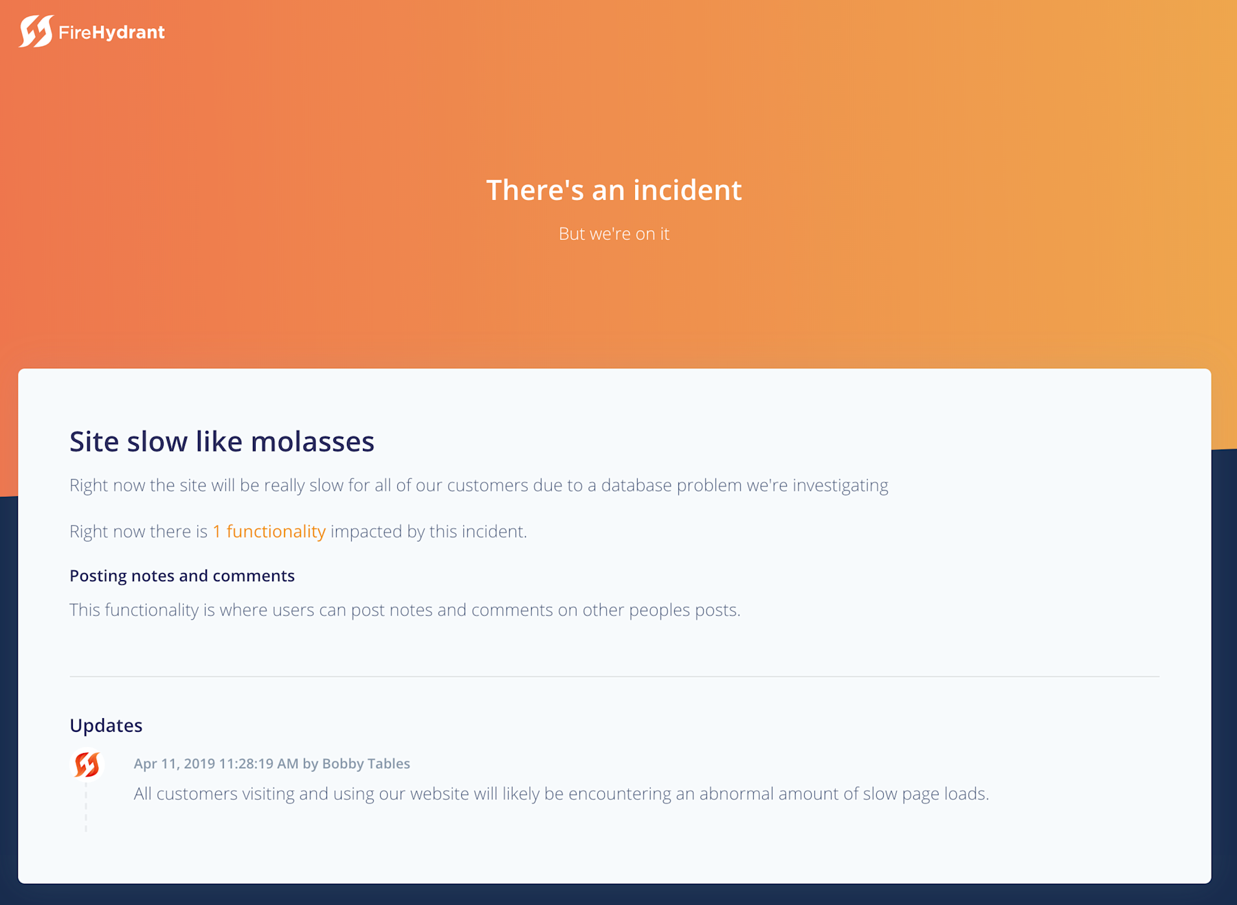 New Feature: Incident Status Pages | FireHydrant