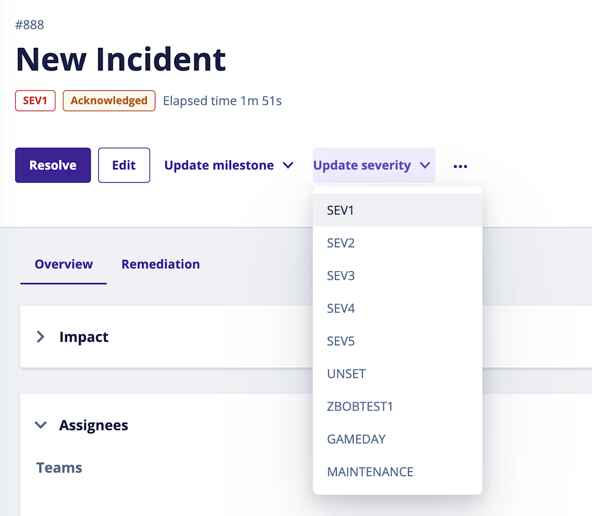 Less is more: Improved Incident Header view | FireHydrant