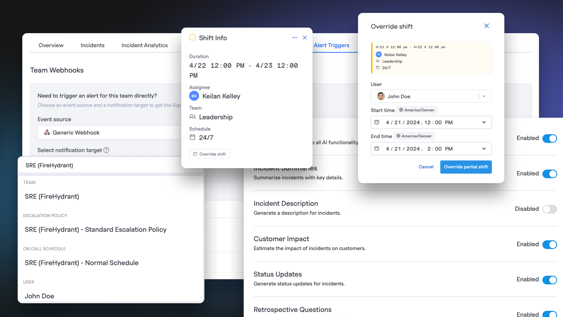 Granular AI Controls, Webhook Targeting, Preemptive Shift Overrides ...