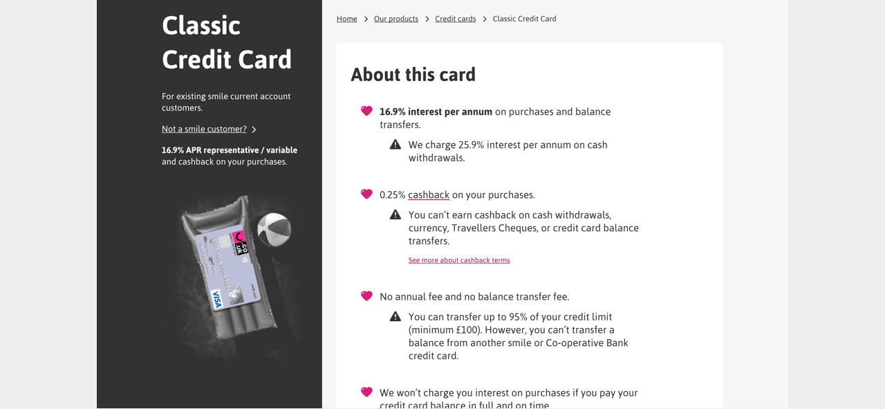 Smile Bank website redesign | Emily Shone