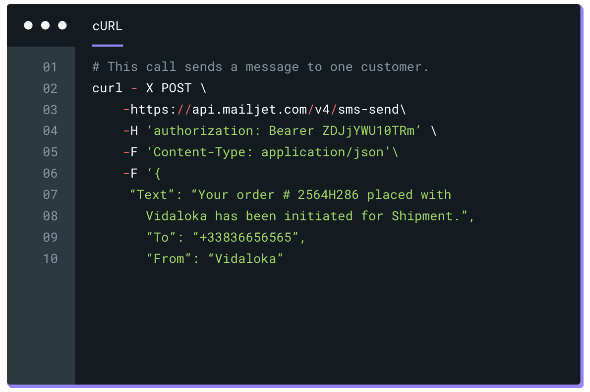 SMS API for Developers - Send Transactional SMS Easily | Mailjet