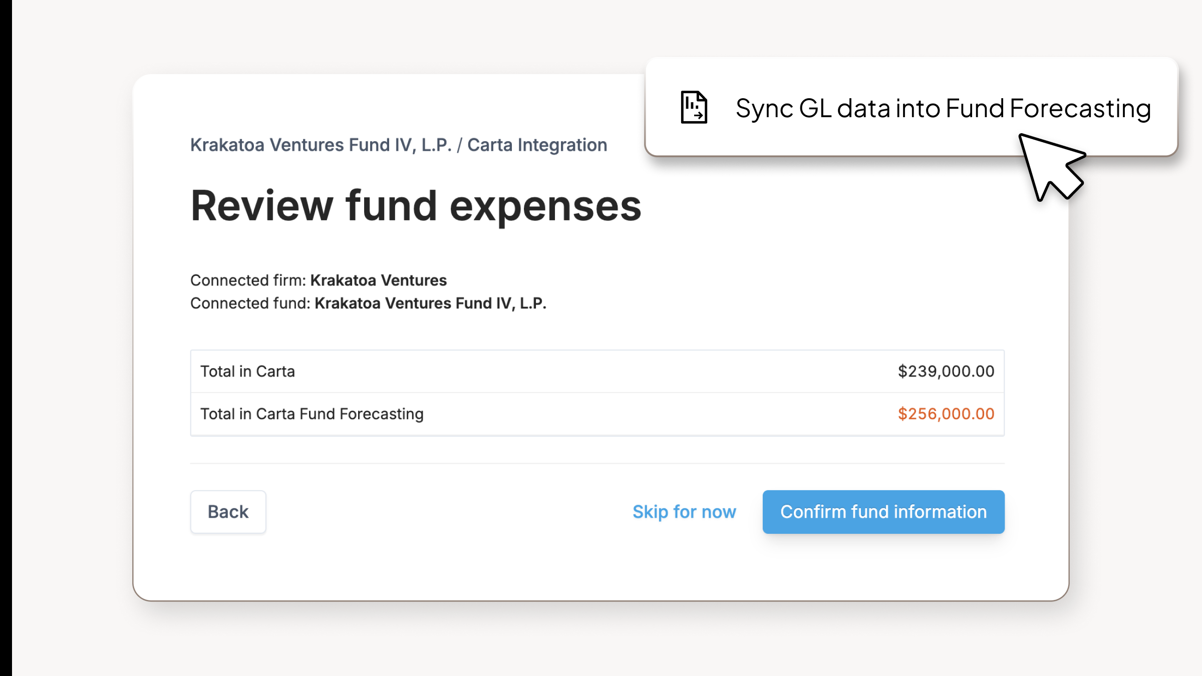 Your General Ledger Cash Flow Data, Integrated with Fund Forecasting