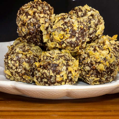 Potato Crisp Coated Cookie Balls | Made with Care