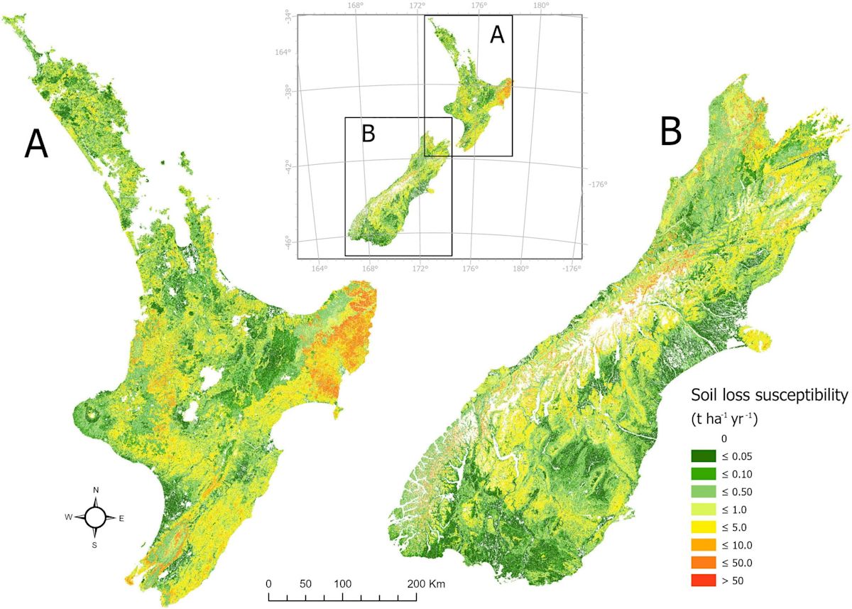 To try and help better understand soil losses, a national scale map on ...