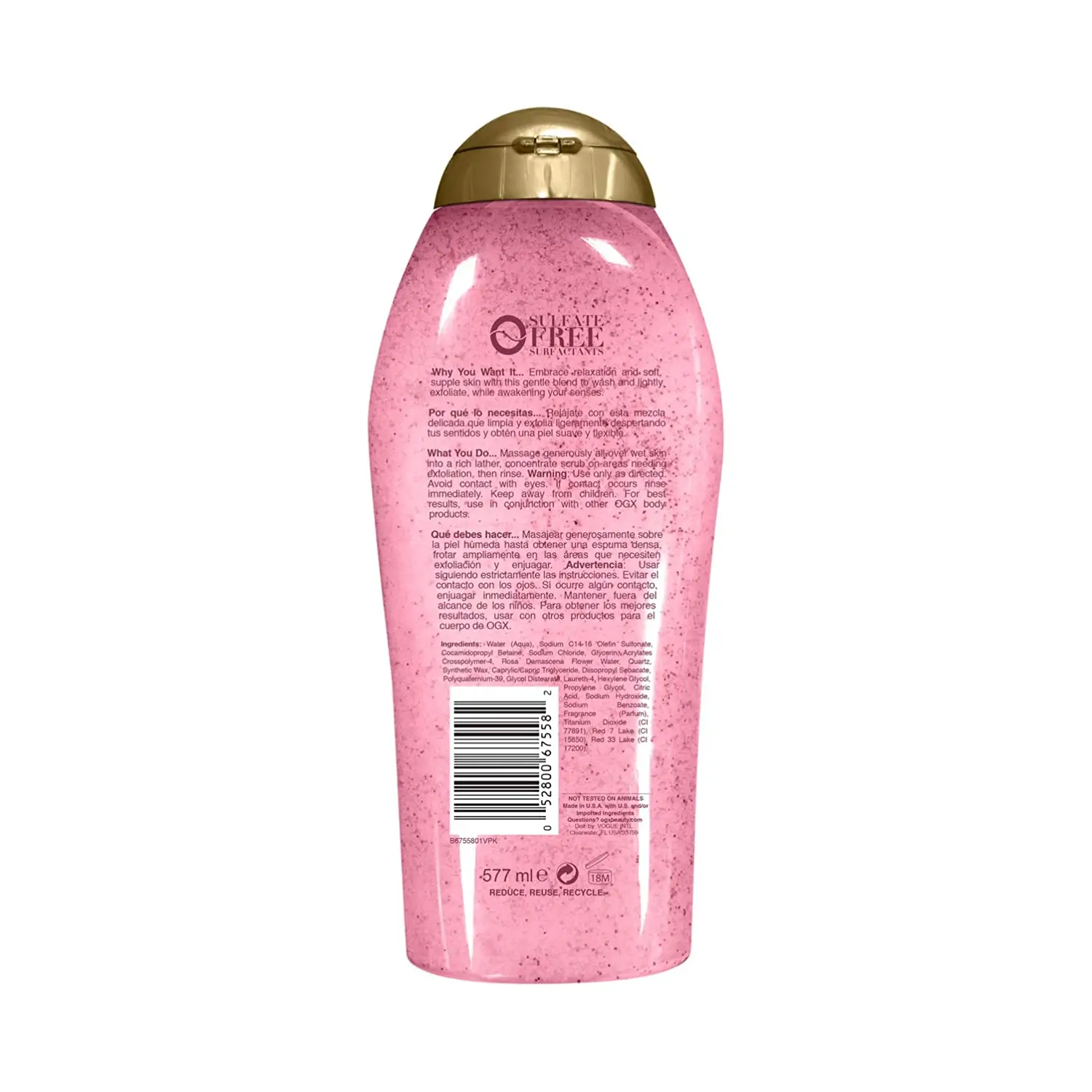 Rose Water & Pink Sea Salt Scrub & Wash | OGX® Beauty