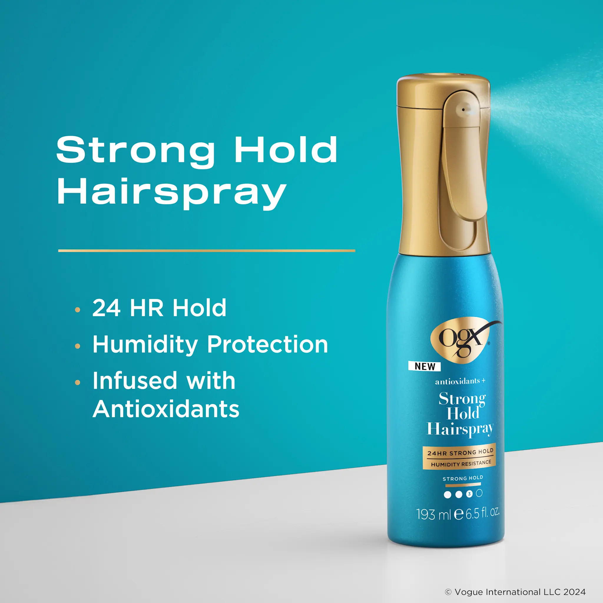 Strong Hold Hairspray Style Finisher | OGX® Beauty