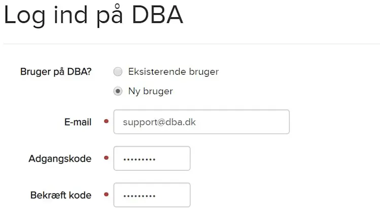 Hvordan opretter jeg en bruger på DBA? | Se hvordan her - DBA Guide