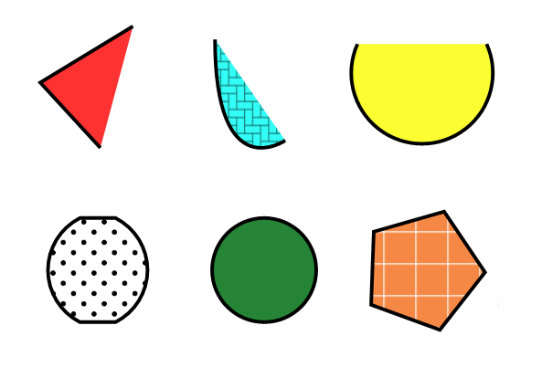 Filling Shapes with Colors and Patterns