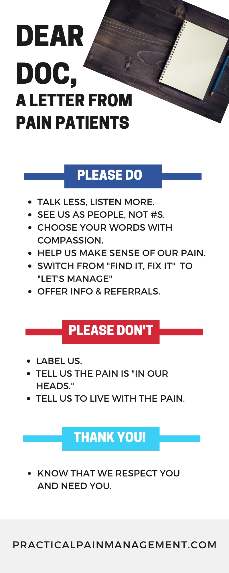 A Letter to Pain Providers: 10 Do and Don’t Tips from a Chronic Pain ...