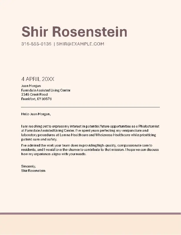 Letters Of Interest Format