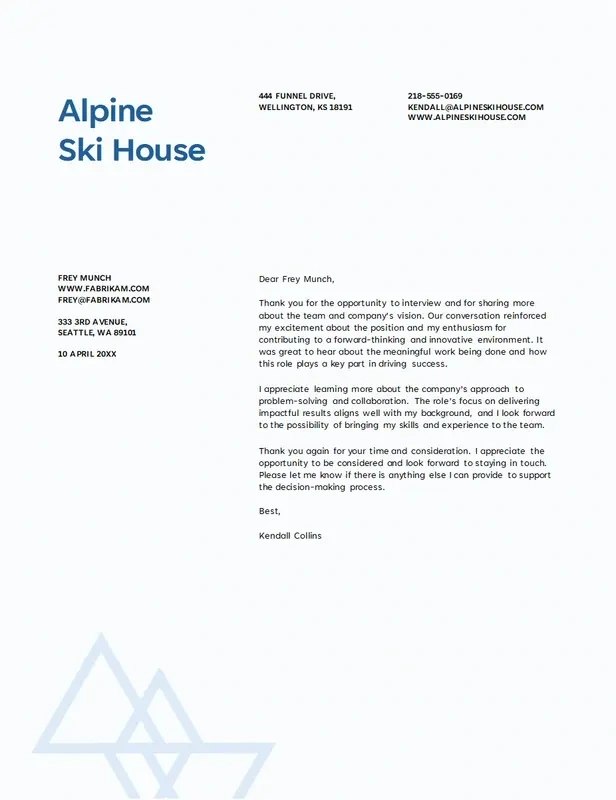 Simple Business Letter