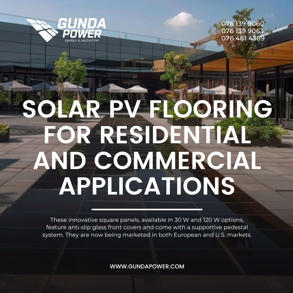 Solar PV Flooring for Residential and Commercial Applications | Gunda Power