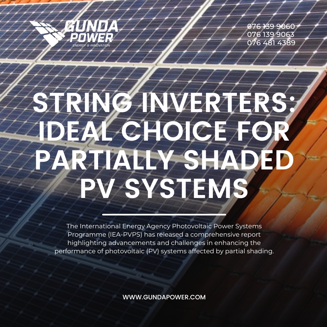 String Inverters: Ideal Choice for Partially Shaded PV Systems | Gunda ...