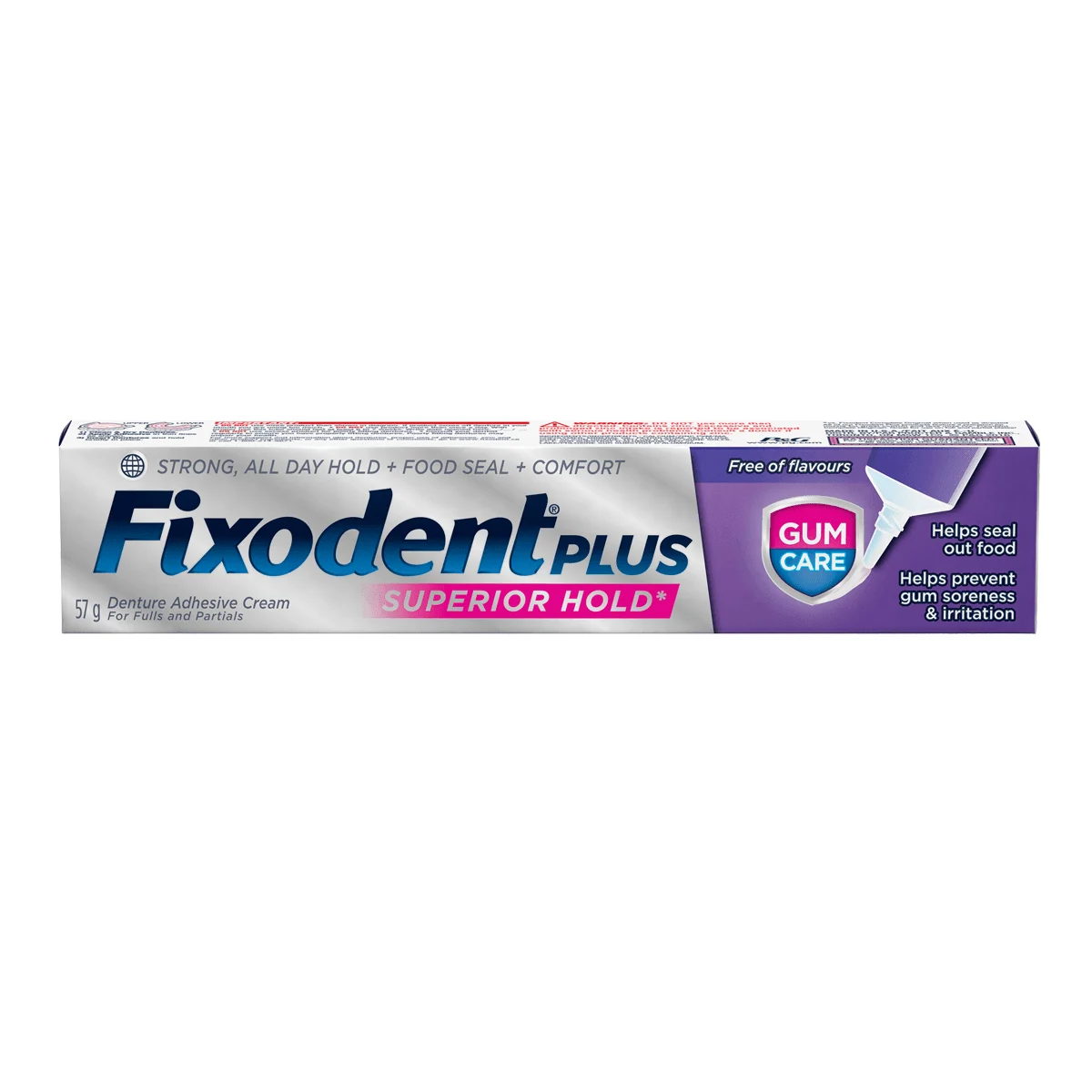 Creme adesivo Fixodent Plus Gum Care para dentaduras | Oral-B BR