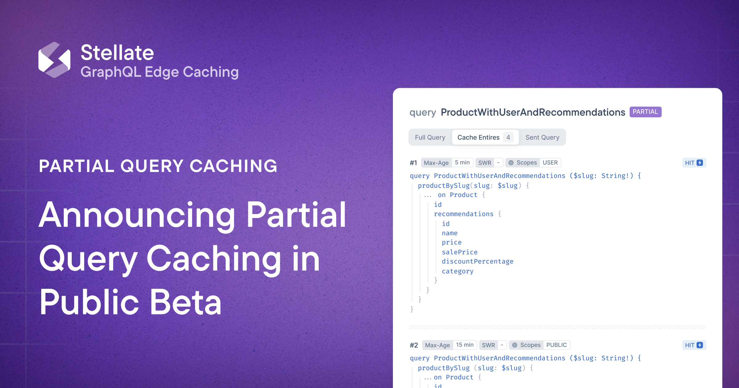 Partial Query Caching is now in Public Beta