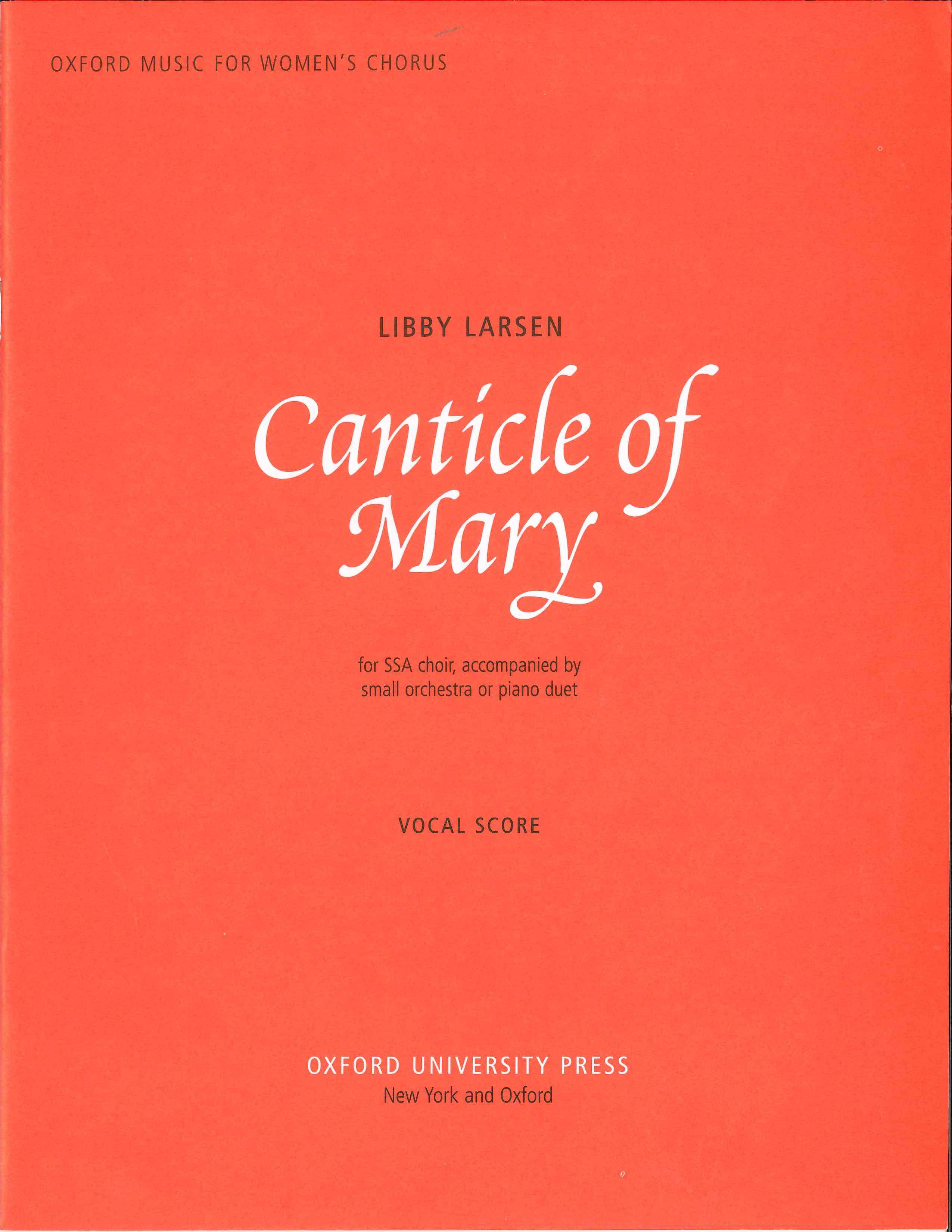 Canticle of Mary - Libby Larsen