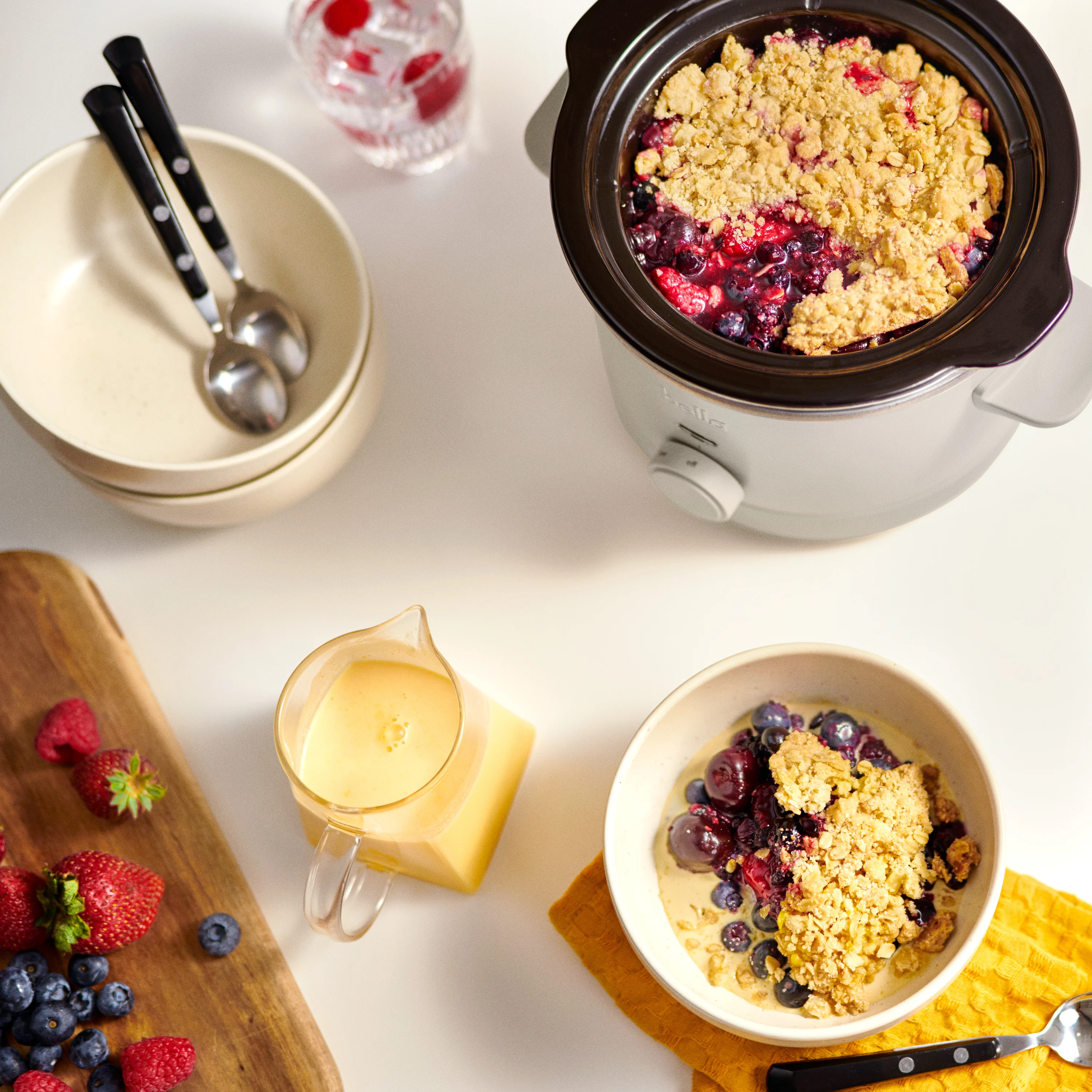 bella 1.5-Qt Slow Cooker - Compact Manual Crock Pot for Dips, Sauces ...