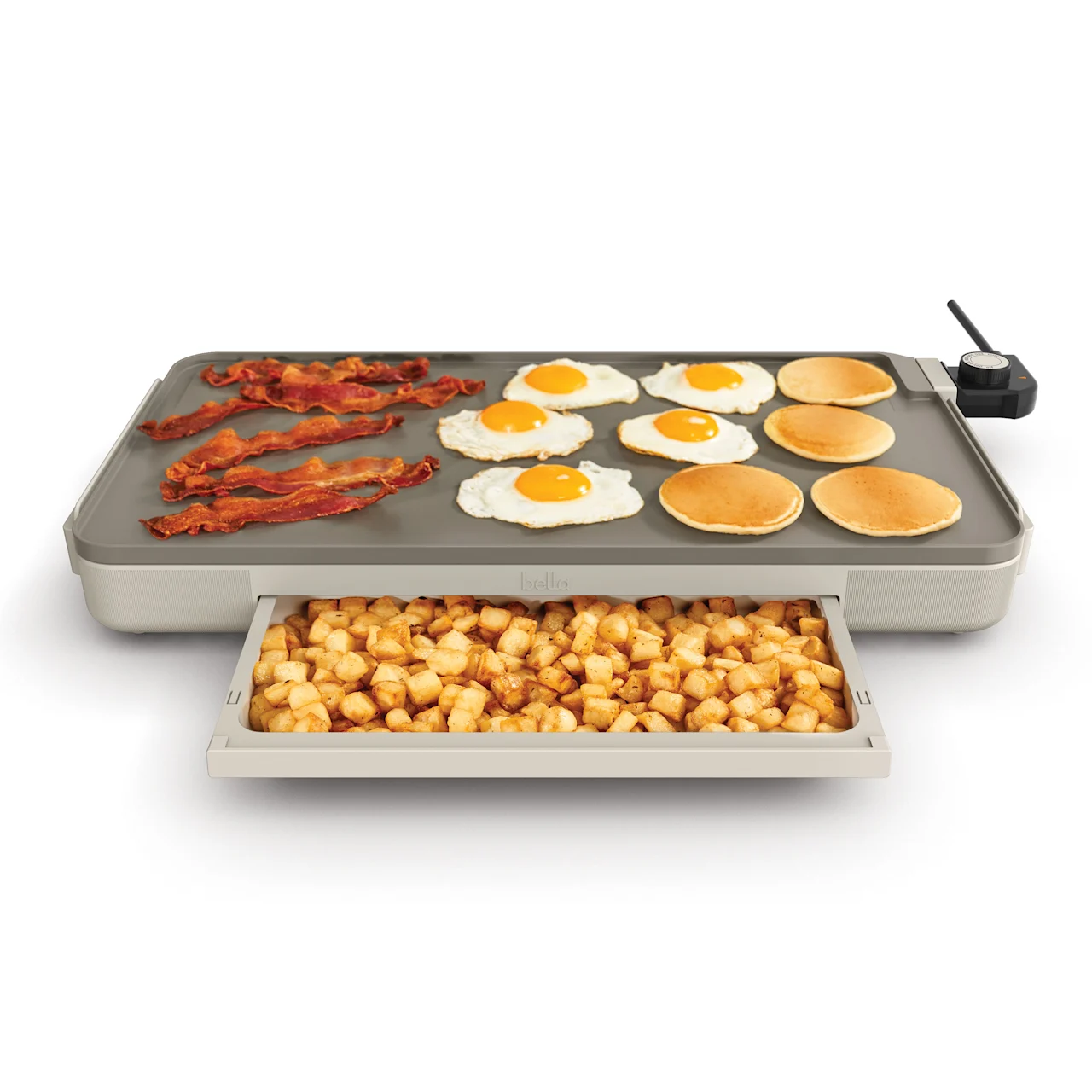 bella 12" x 22" XL Griddle with Warming Tray - Extra-Large Electric ...