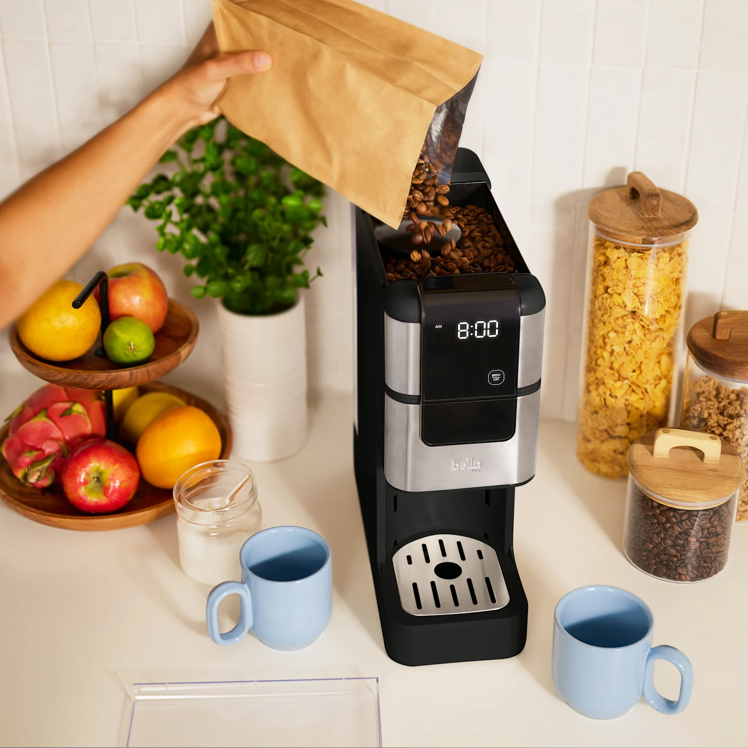 Single-Serve Coffee Maker with Grinder | Programmable, Fresh Brew Every ...