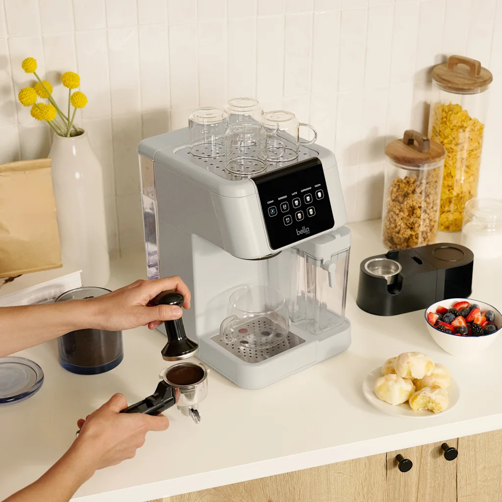 bella PRO Barista Elite Espresso Drink Station with Milk Frother & 20 ...