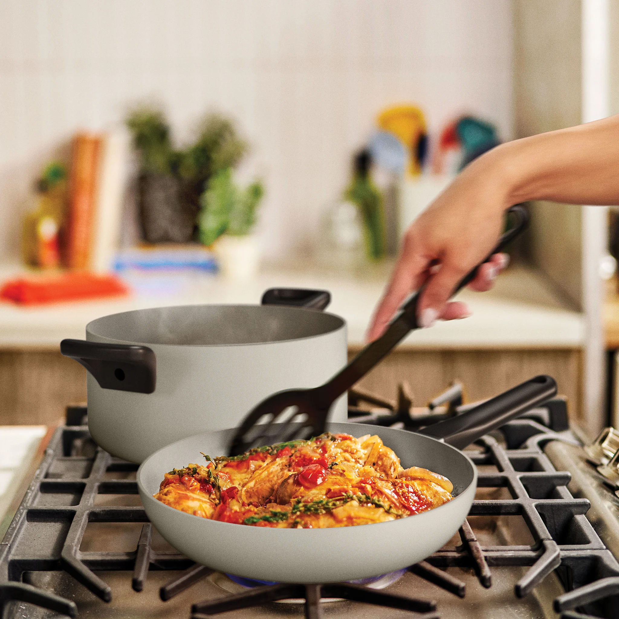 bella 21-Piece Ceramic Nonstick Cookware Set - Complete Pots and Pans Set for Easy, Healthy Cooking