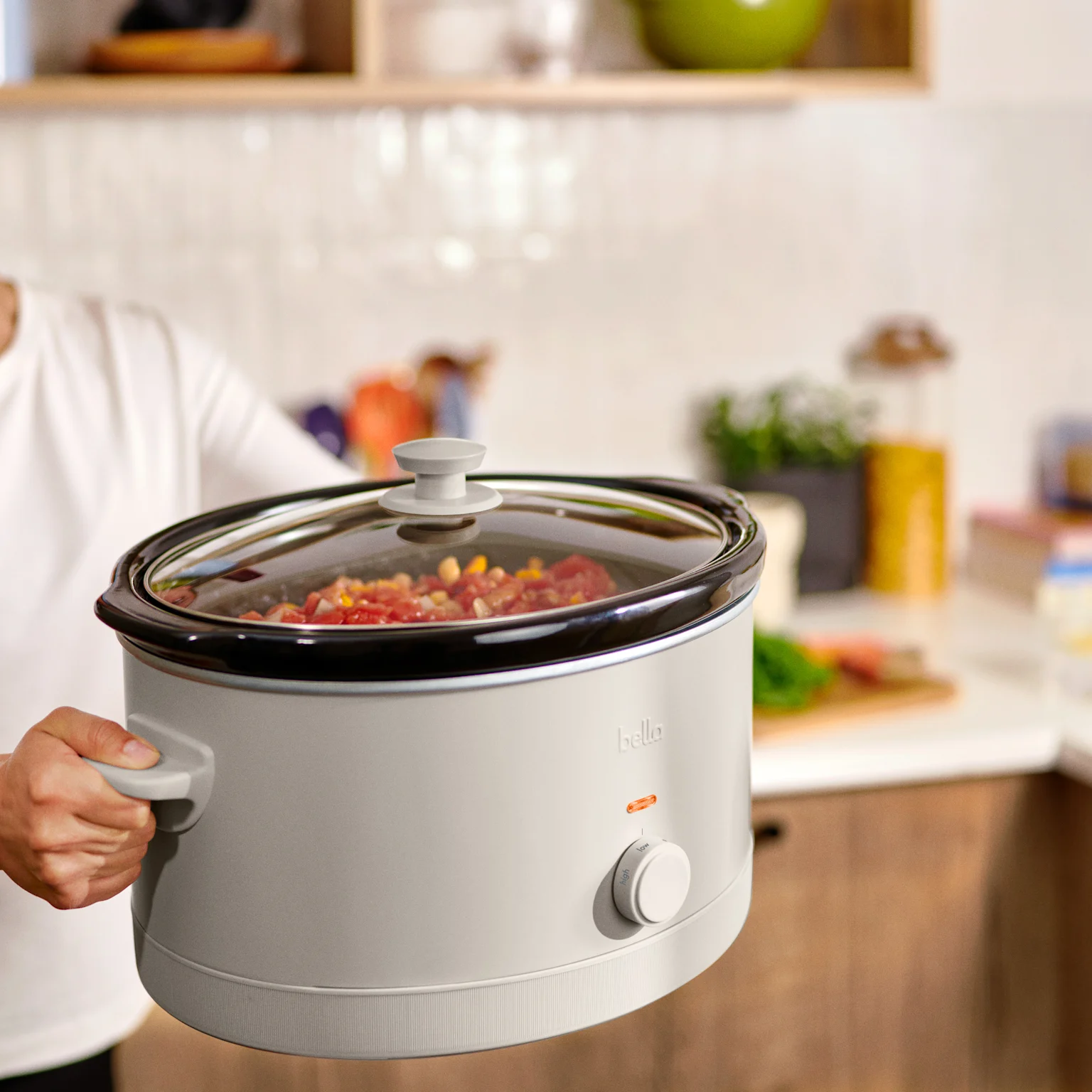 bella 6-Quart Manual Slow Cooker - Easy-to-Use Crock Pot for Stews ...