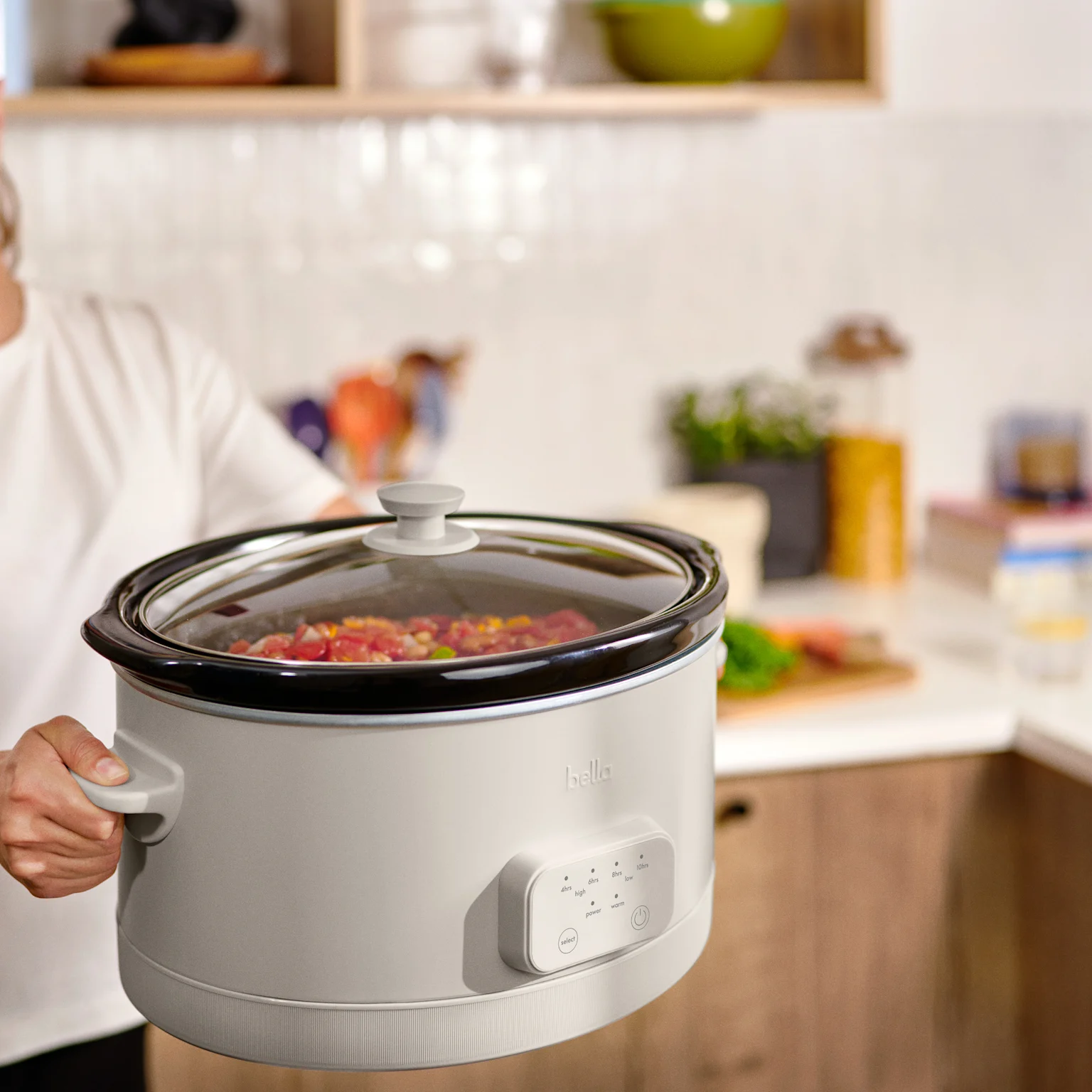 bella 6-Quart Programmable Slow Cooker - Digital Crock Pot with Timer ...