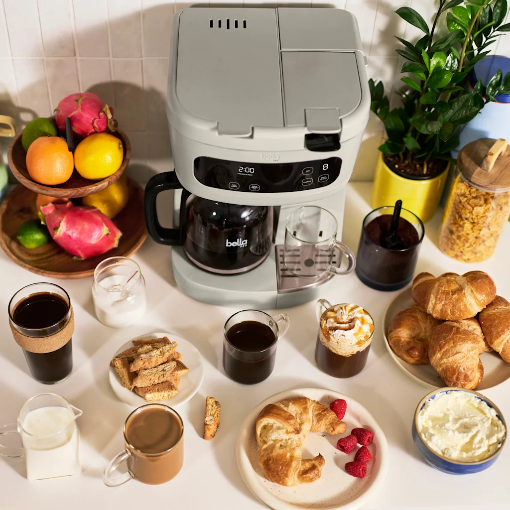 bella Pro MultiBrew Coffee Maker | 12-Cup + Single Serve, Oatmilk