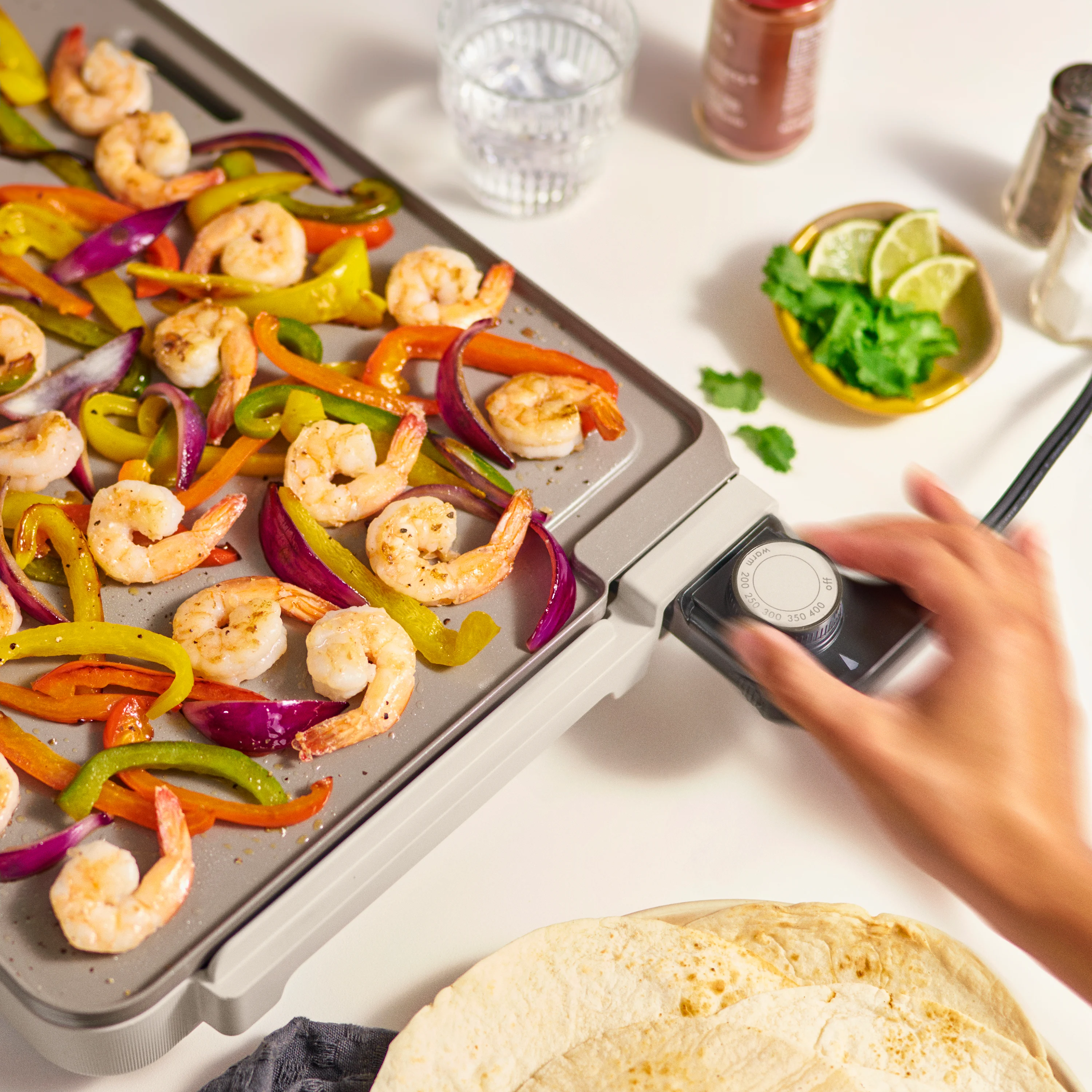 bella 12" x 22" XL Griddle with Warming Tray - Extra-Large Electric ...