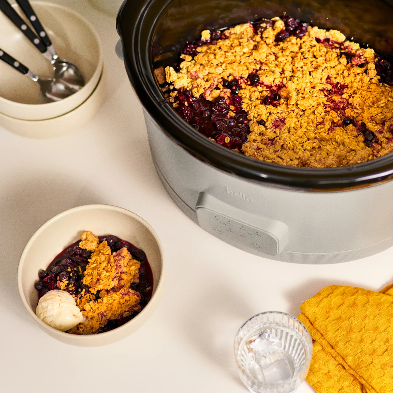 bella 6-Quart Programmable Slow Cooker - Digital Crock Pot with Timer ...