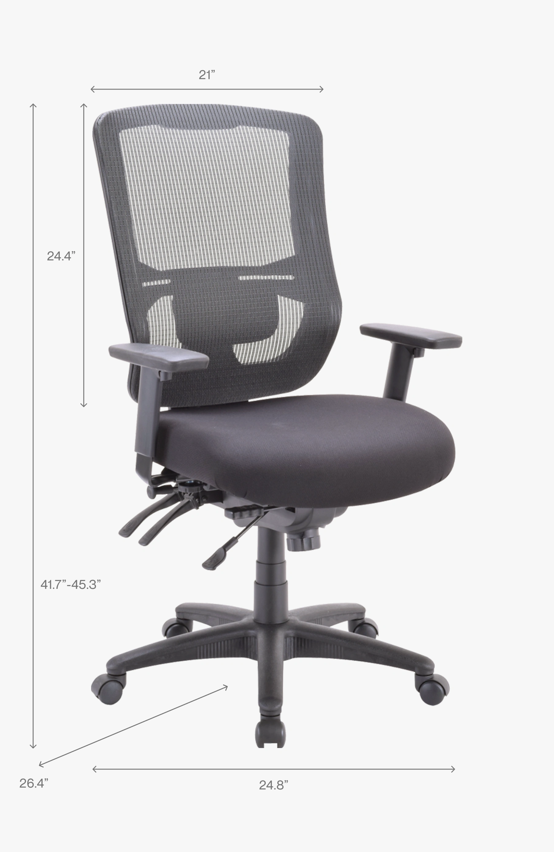 Apollo II Multi-function High Back(with Adjustable Lumbar Pad) | Eurotech