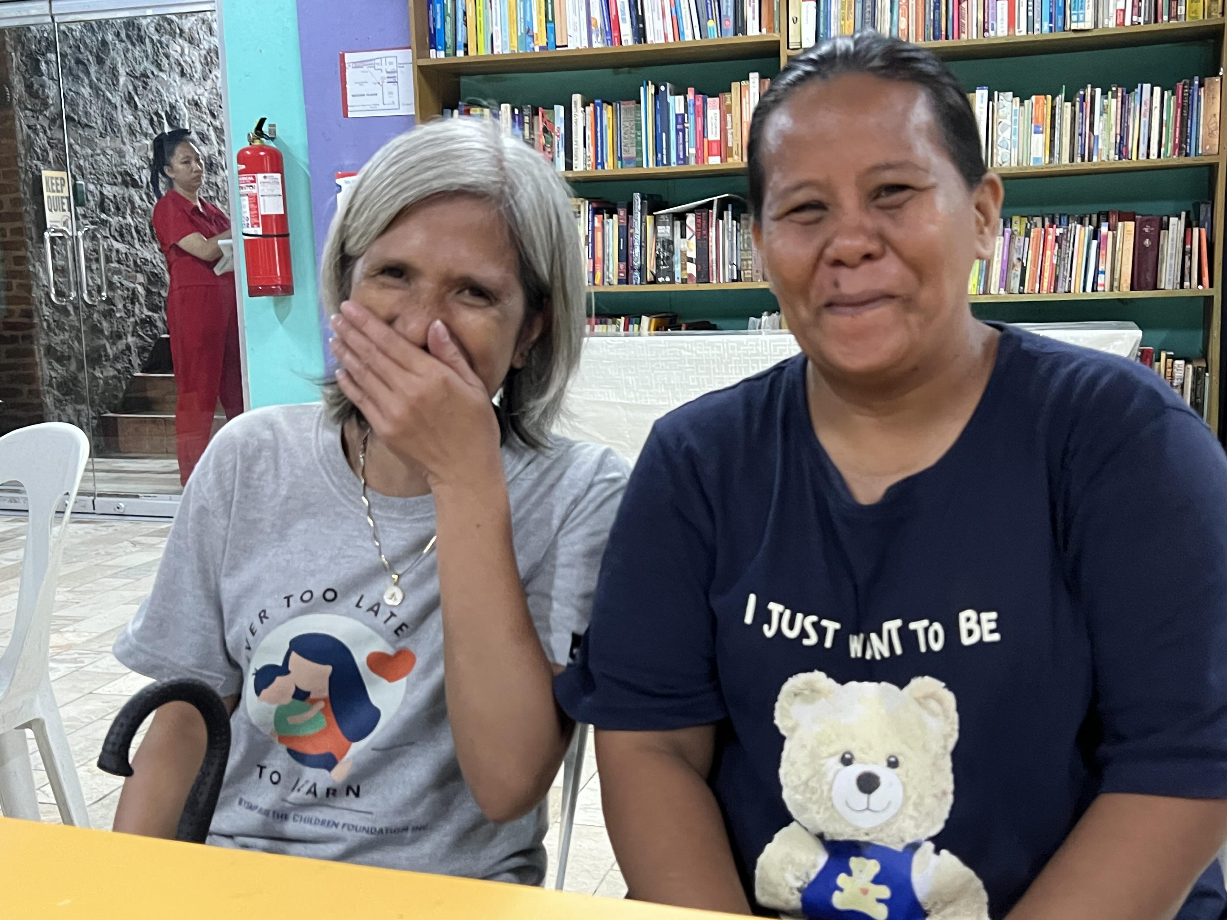 Yolanta and Rhodora - two engaged Chalice Program Mothers | JDVSF