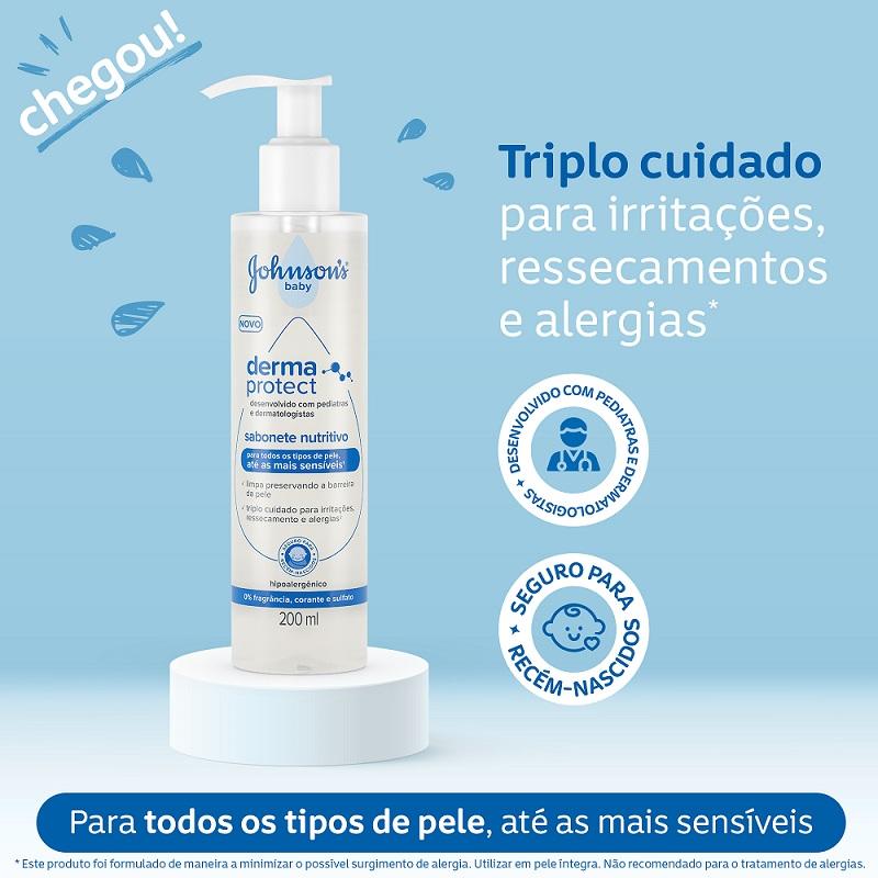 Sabonete Nutritivo Derma Protect JOHNSON'S® Baby