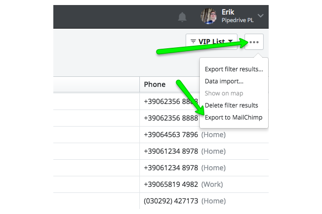 Pipedrive | Mailchimp