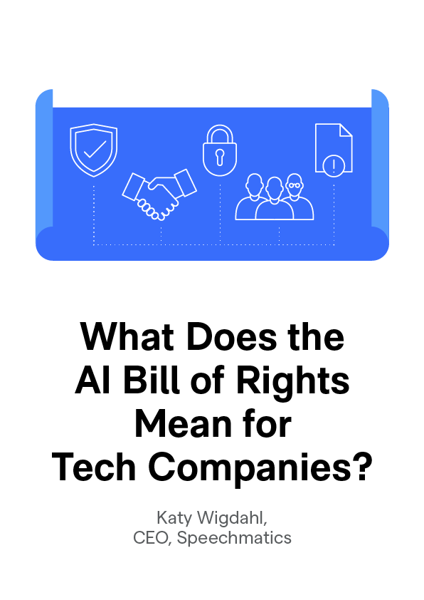 What Does the AI Bill of Rights Mean for Tech Companies?