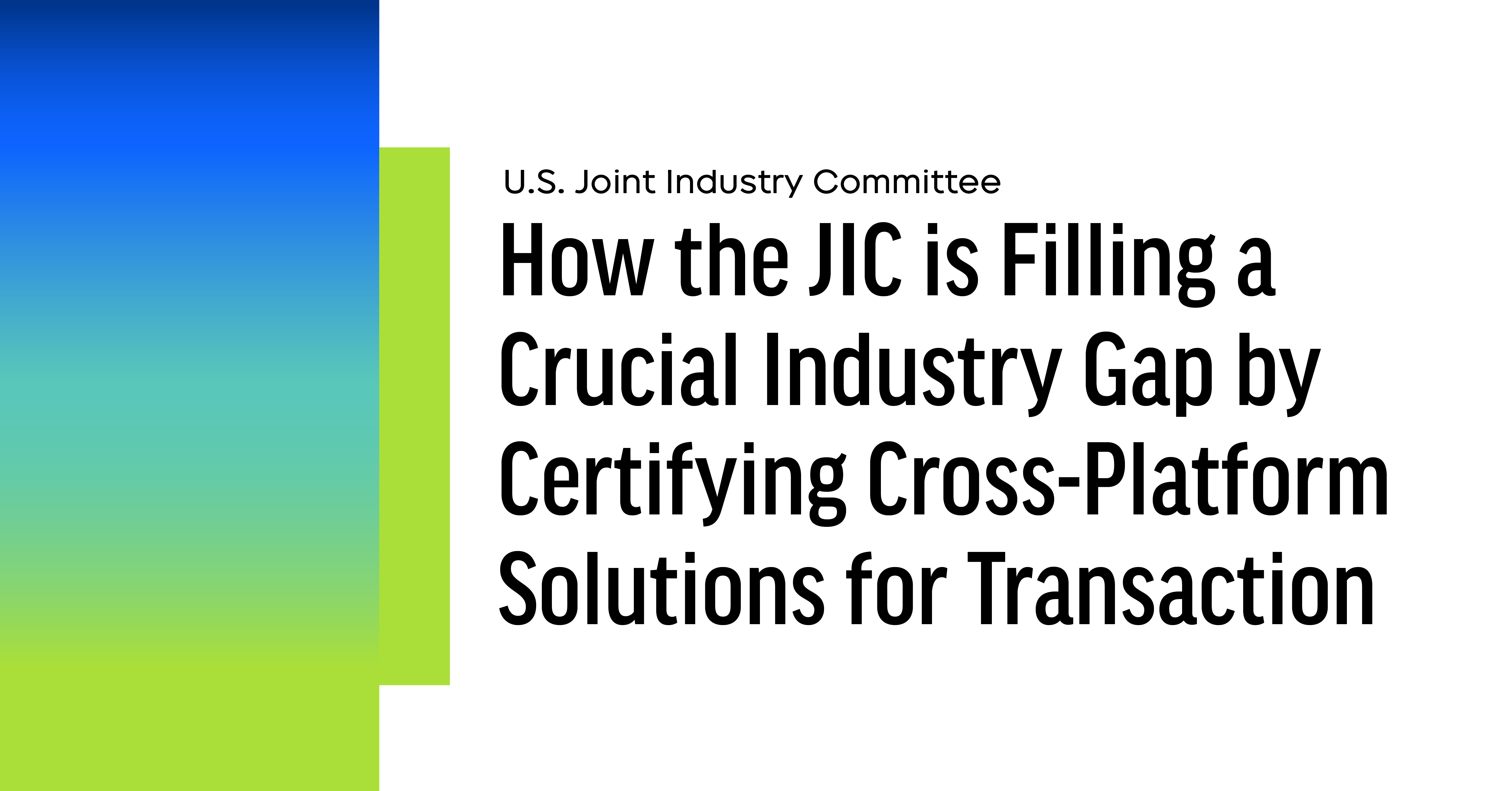 How the JIC is Filling a Crucial Industry Gap by Certifying Cross ...