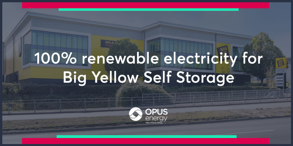 Big Yellow Self Storage signs with Opus Energy | Opus Energy