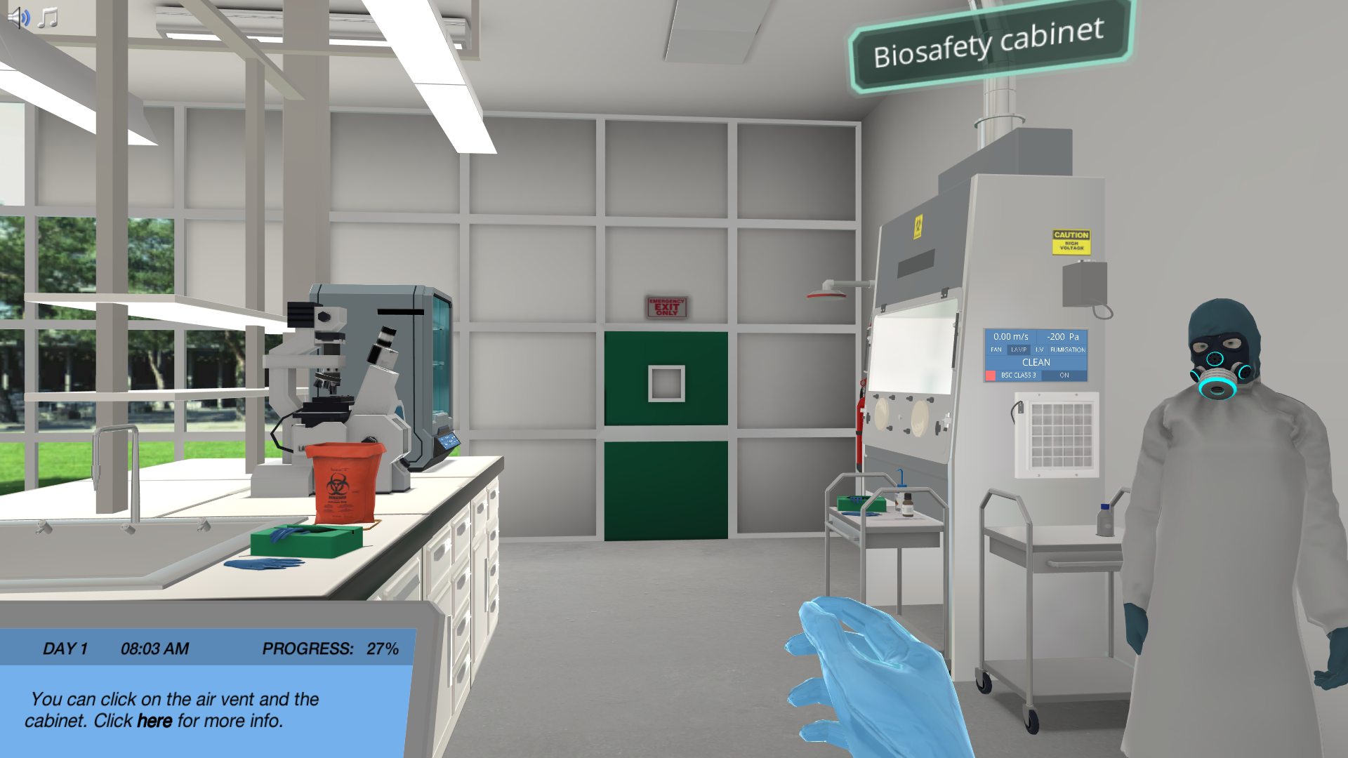 Biosafety Virtual Lab Simulation