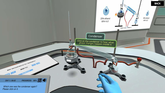 Exploring a Distillation Apparatus | Labster Virtual Labs