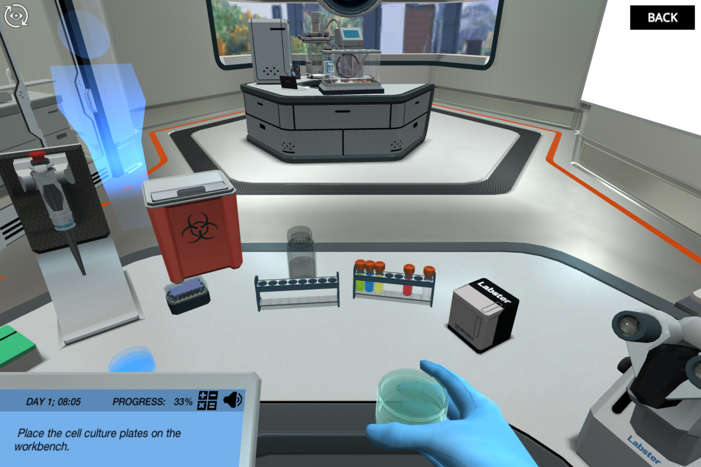 Counting Cells: Control the epidemic Virtual Lab