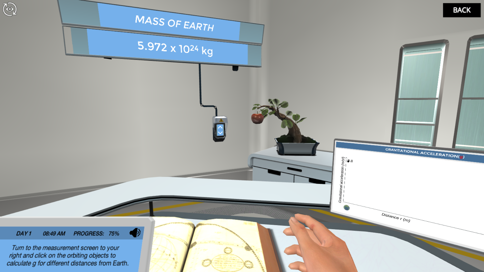 Law of Universal Gravitation: Use gravity to orbit the moon Virtual Lab
