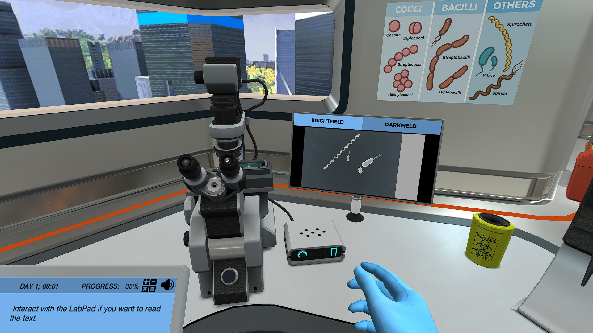 Bacterial Shapes and Movement Virtual Lab