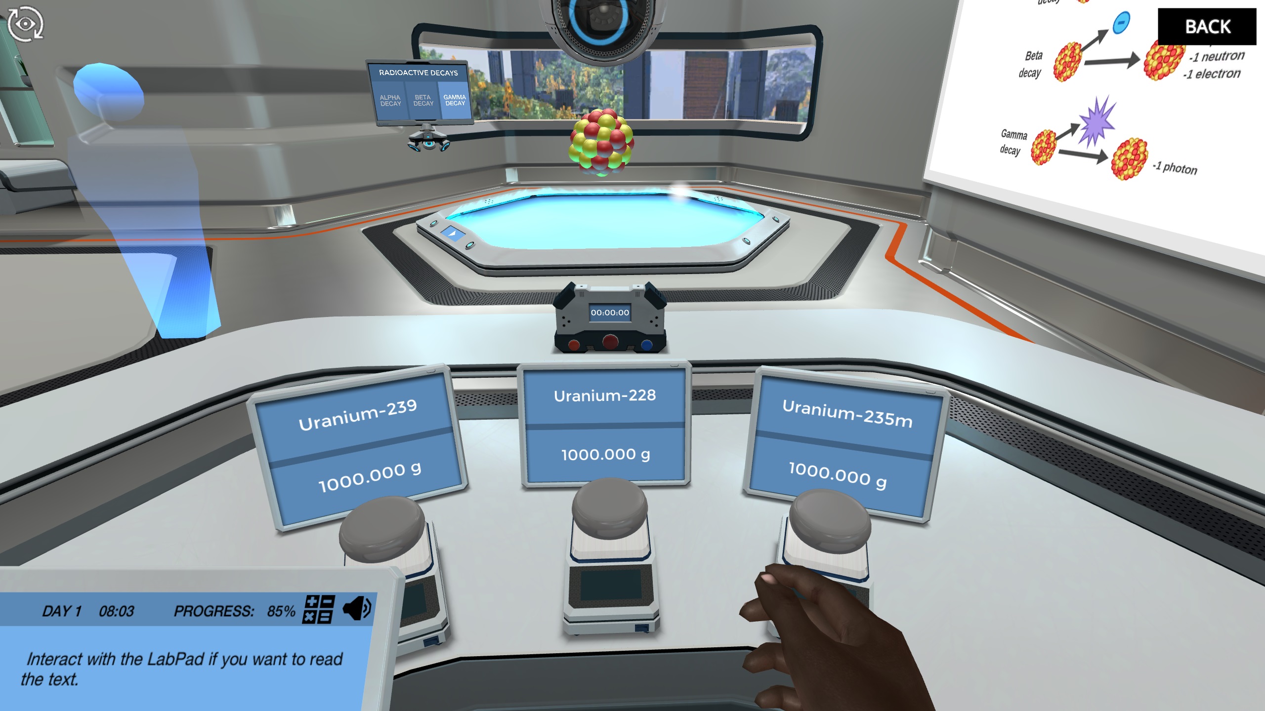 Nuclear Chemistry Virtual Lab | Atomic Nucleus | Labster