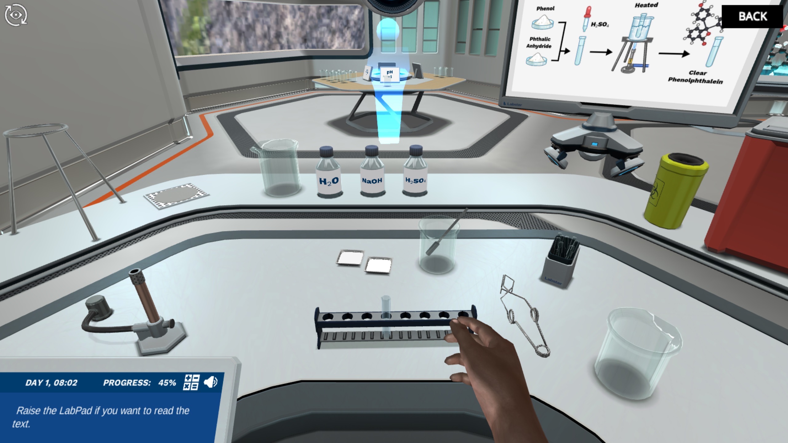 Phthalein-Dye Test for Phenols Virtual Lab