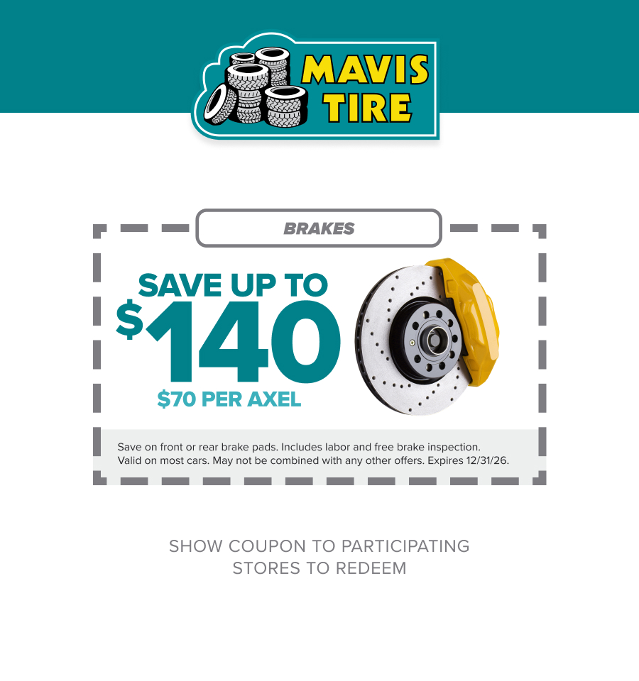 Mavis Brake Coupons & Specials | Mavis