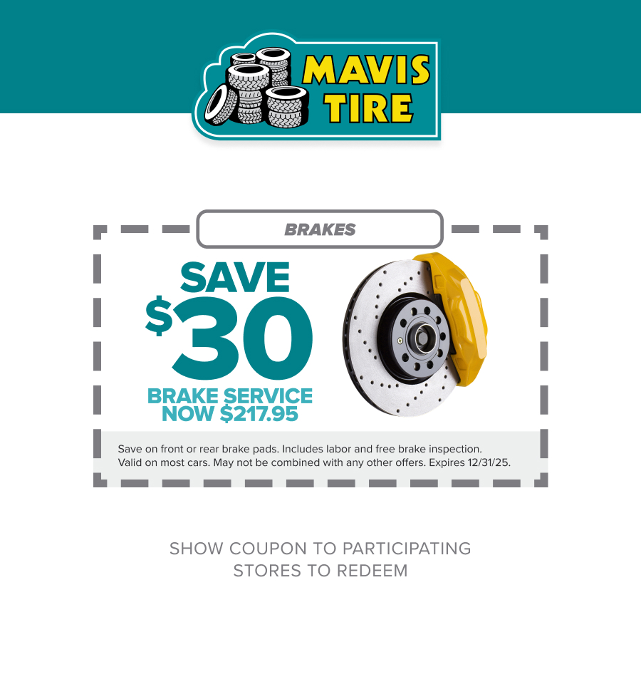 Mavis Brake Coupons & Specials | Mavis