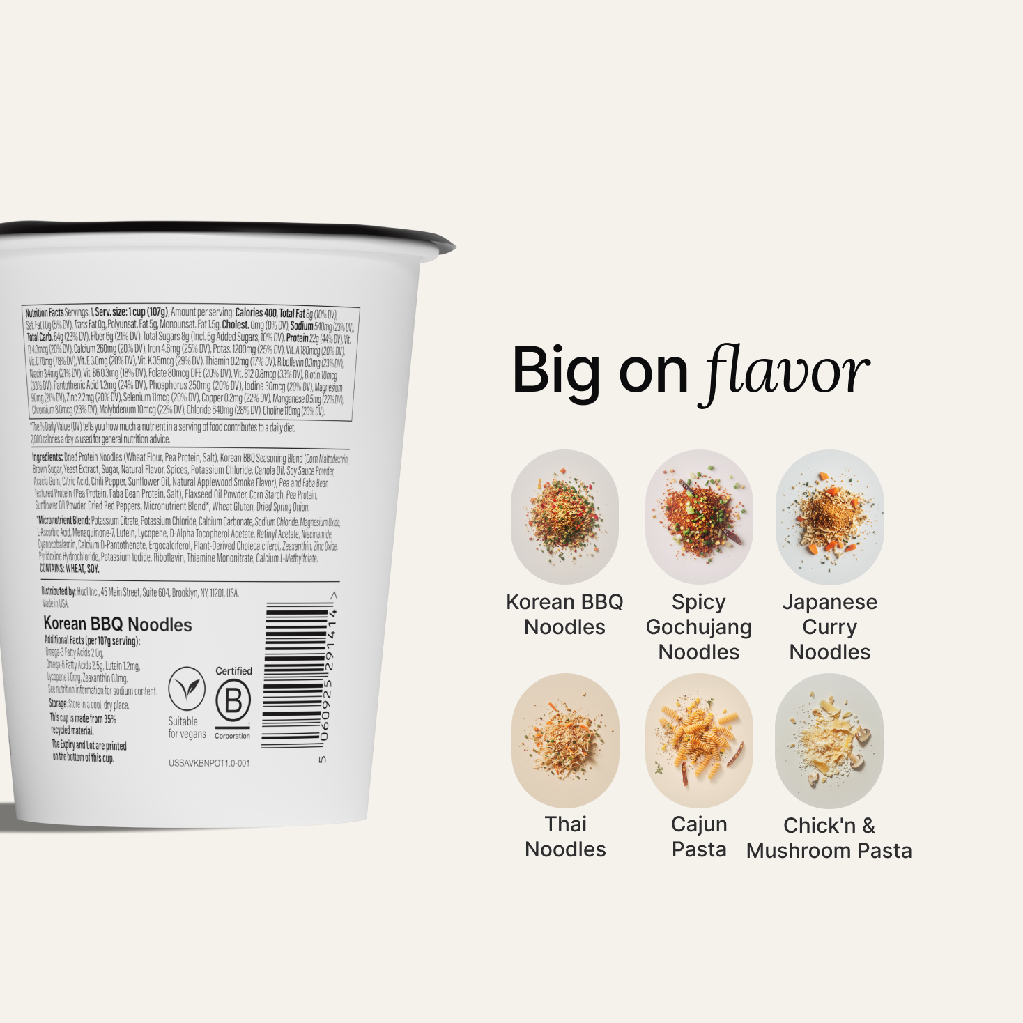 Hot & Savoury Cups | Ready To Eat Meals | Huel US